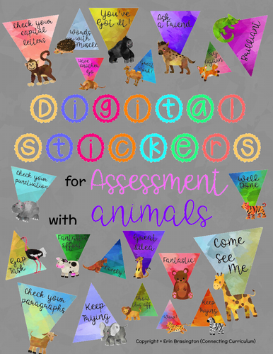Digital Stickers for Assessment with Animals | Teaching Resources
