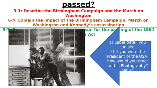 Civil Rights paper 3 Edexcel 9-1 GCSE History scheme of work and ...