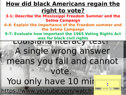 Civil Rights paper 3 Edexcel 9-1 GCSE History scheme of work and ...