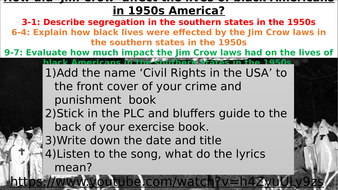 Civil Rights paper 3 Edexcel 9-1 GCSE History scheme of work and ...