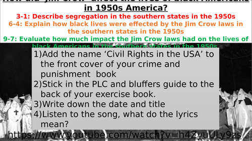 Civil Rights paper 3 Edexcel 9-1 GCSE History scheme of work and ...