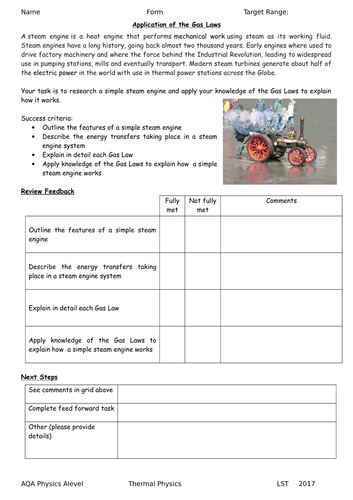 Gas Laws - Formative Assessment | Teaching Resources