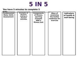 5 LISTS IN 5 TEMPLATE & EXAMPLE by scrotty | Teaching Resources