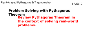 Problem Solving with Pythagoras | Teaching Resources