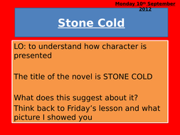 Stone Cold lessons and resources | Teaching Resources