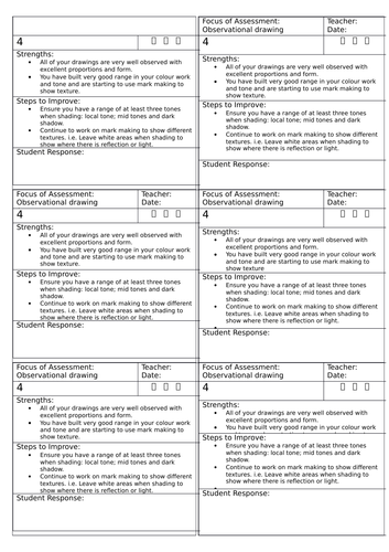 KS3 - Chocolate Challenge Observational Drawing Assessment | Teaching ...
