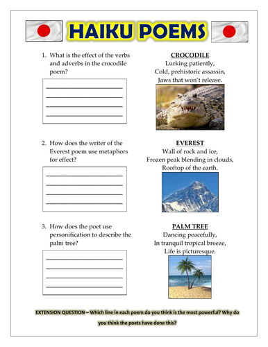 Haiku Poems! | Teaching Resources