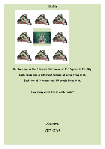 Christmas Maths- Elf maths mastery/reasoning pack KS2 (Greater Depth ...