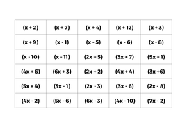 Expanding Triple Brackets -Complete Lesson | Teaching Resources