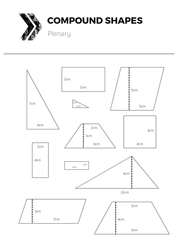 Area of Compound Shapes -Complete Lesson | Teaching Resources