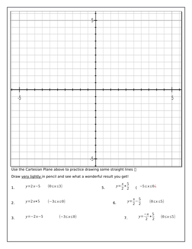 Christmas Star! Straight Line Graphing | Teaching Resources