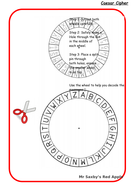 Caesar Cipher Christmas Activity Coding Decode With Wheel and Answers ...