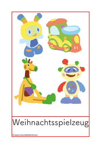 25 Christmas vocabulary Flashcards in German- Weihnachten | Teaching ...