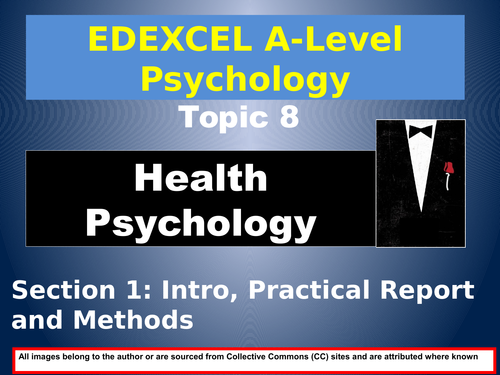 EDEXCEL A-Level Psychology: Year 2, Section 8 HEALTH PSYCHOLOGY (#1 of ...