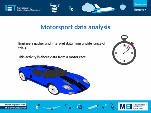 Motorsport data analysis | Teaching Resources
