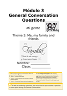 GCSE Spanish Module 3 Conversation questions AQA | Teaching Resources