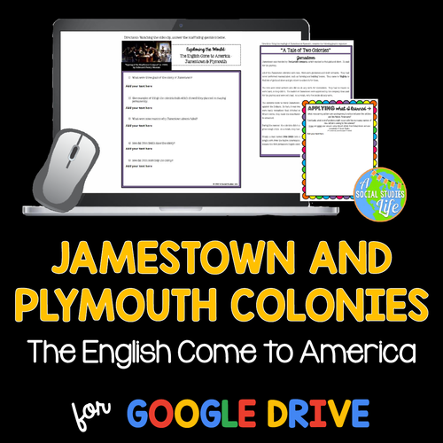 Thirteen Colonies - Jamestown and Plymouth | Teaching Resources
