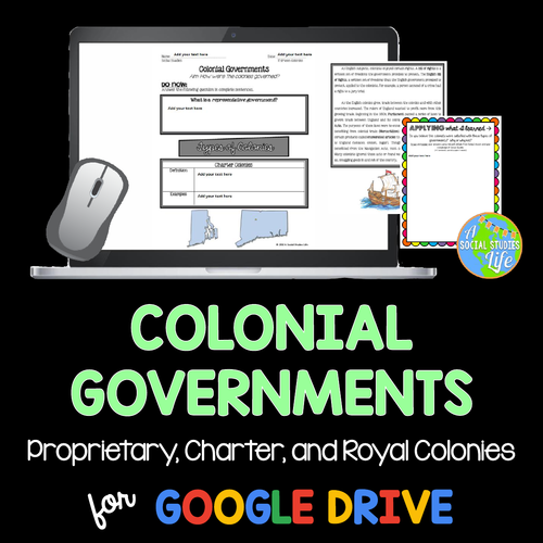 Thirteen Colonies - Colonial Governments | Teaching Resources