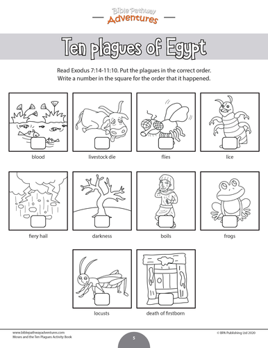 Moses and the Ten Plagues Activity Pack FREEBIE | Teaching Resources
