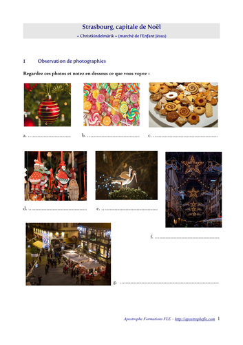 Le Noel en France Unit of Work for A Level French | Teaching Resources