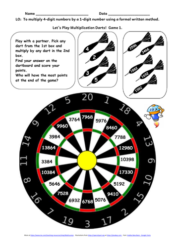 Multiplication Year 5, Written Multiplication 4-digits x 1-digit ...