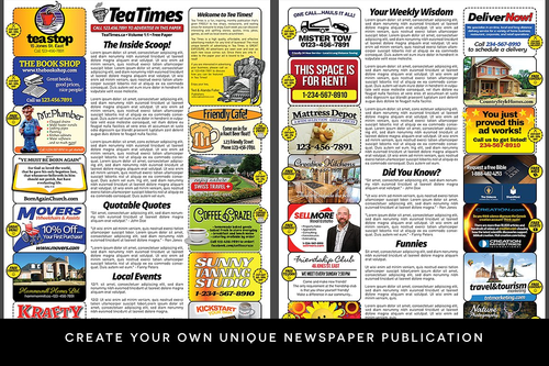 Small Town Newspaper Template | Teaching Resources