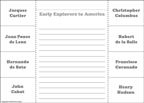Early Explorers to America Lapbook | Teaching Resources