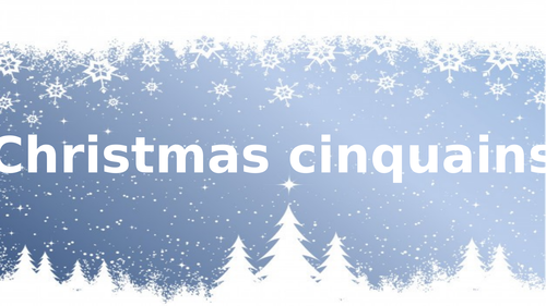 Christmas cinquain poetry literacy powerpoint | Teaching Resources