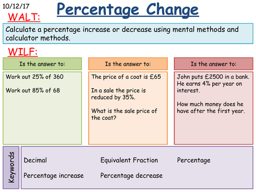 KS2/KS3 Maths: Percentages | Teaching Resources