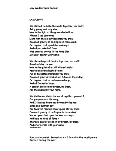 WOMEN'S POETRY OF THE FIRST WORLD WAR 1 - SCARS UPON MY HEART - POPE ...
