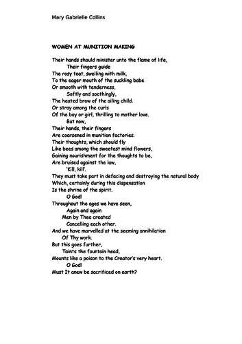 WOMEN'S POETRY OF THE FIRST WORLD WAR 1 - SCARS UPON MY HEART - POPE ...