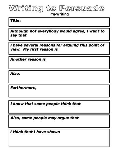 Writing to Persuade - BUNDLE OF RESOURCES!! | Teaching Resources