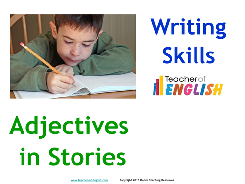 Adjectives in Stories (PowerPoint and worksheets) | Teaching Resources