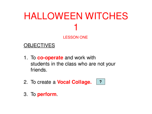 YEAR 7 DRAMA POWERPOINT - Three Halloween Witches. | Teaching Resources