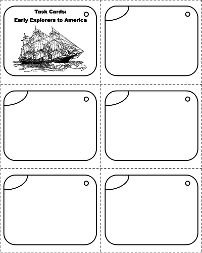 Early Explorers to America Task Cards | Teaching Resources