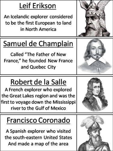 Early Explorers to America Word Wall Cards | Teaching Resources