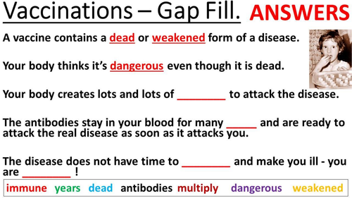Vaccinations, immunity and Edward Jenner. Complete KS3 Biology lesson ...