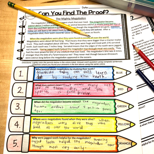 Non-Fiction Reading Passages Text Evidence {January} | Teaching Resources