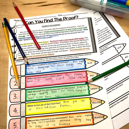 Non-fiction Reading Passages Text Evidence {April} | Teaching Resources