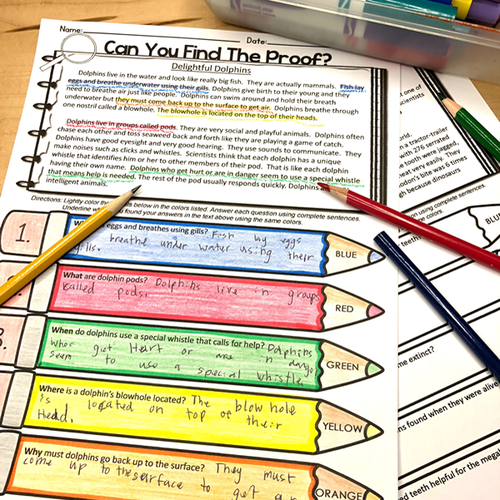 Non-Fiction Reading Passages Text Evidence {May} | Teaching Resources