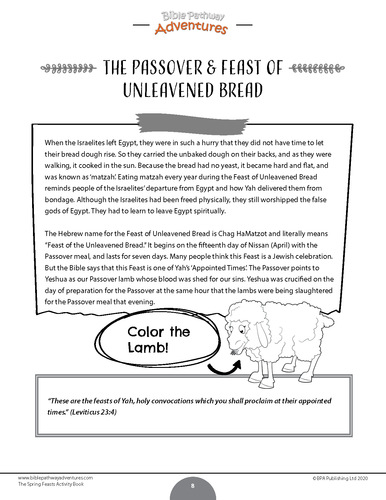 The Spring Feasts Activity Book | Teaching Resources