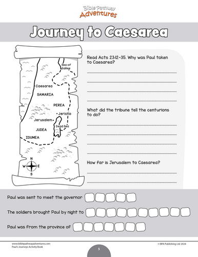 Paul the Apostle Activity Pack FREEBIE | Teaching Resources