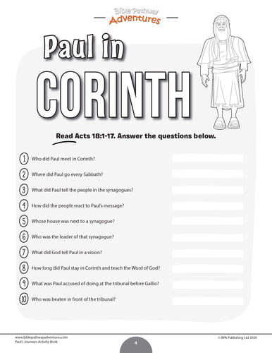 Paul the Apostle Activity Pack FREEBIE | Teaching Resources