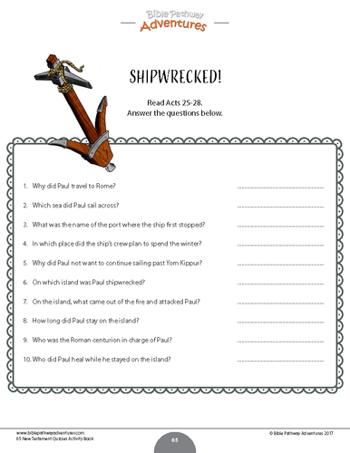 New Testament Quiz Book | Teaching Resources