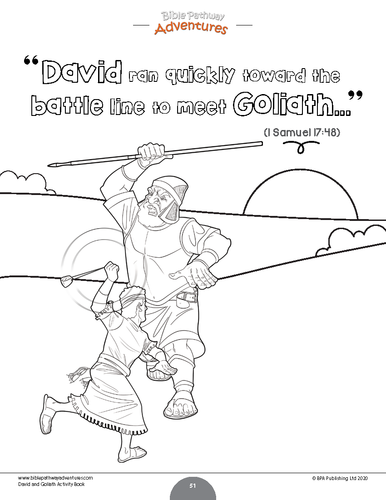 David and Goliath Bible Activity Book | Teaching Resources