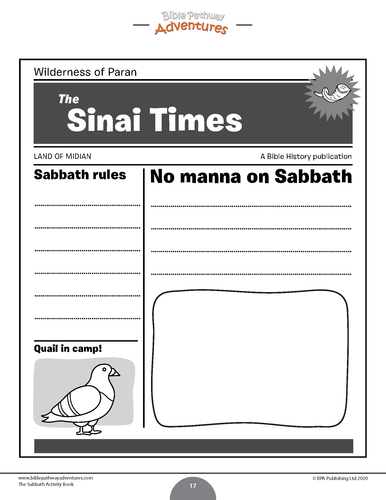 The Sabbath Activity Book | Teaching Resources
