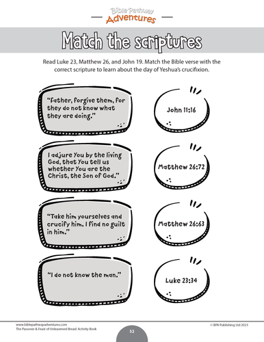 The Passover and Feast of Unleavened Bread Activity Book | Teaching ...