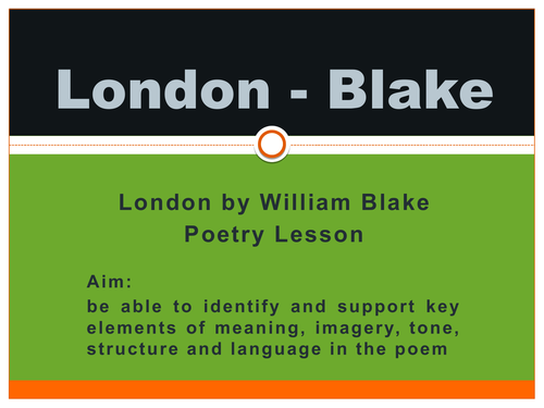 London by William Blake - full lesson | Teaching Resources
