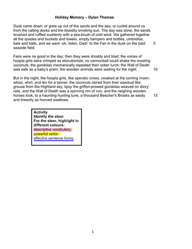 AQA GCSE English Language Paper 1 sample questions | Teaching Resources