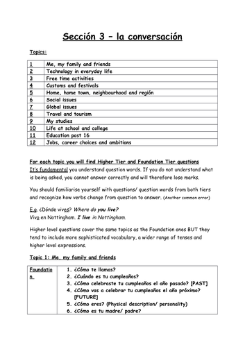 Spanish new GCSE - AQA Revision bundle - GRAMMAR AND CONTENT - ALL ...